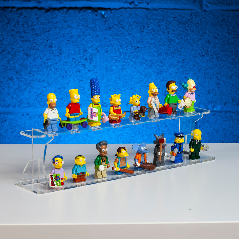 Acrylic Minifigure Display stand for LEGO CMF Simpsons Series 1 – Laser Frame