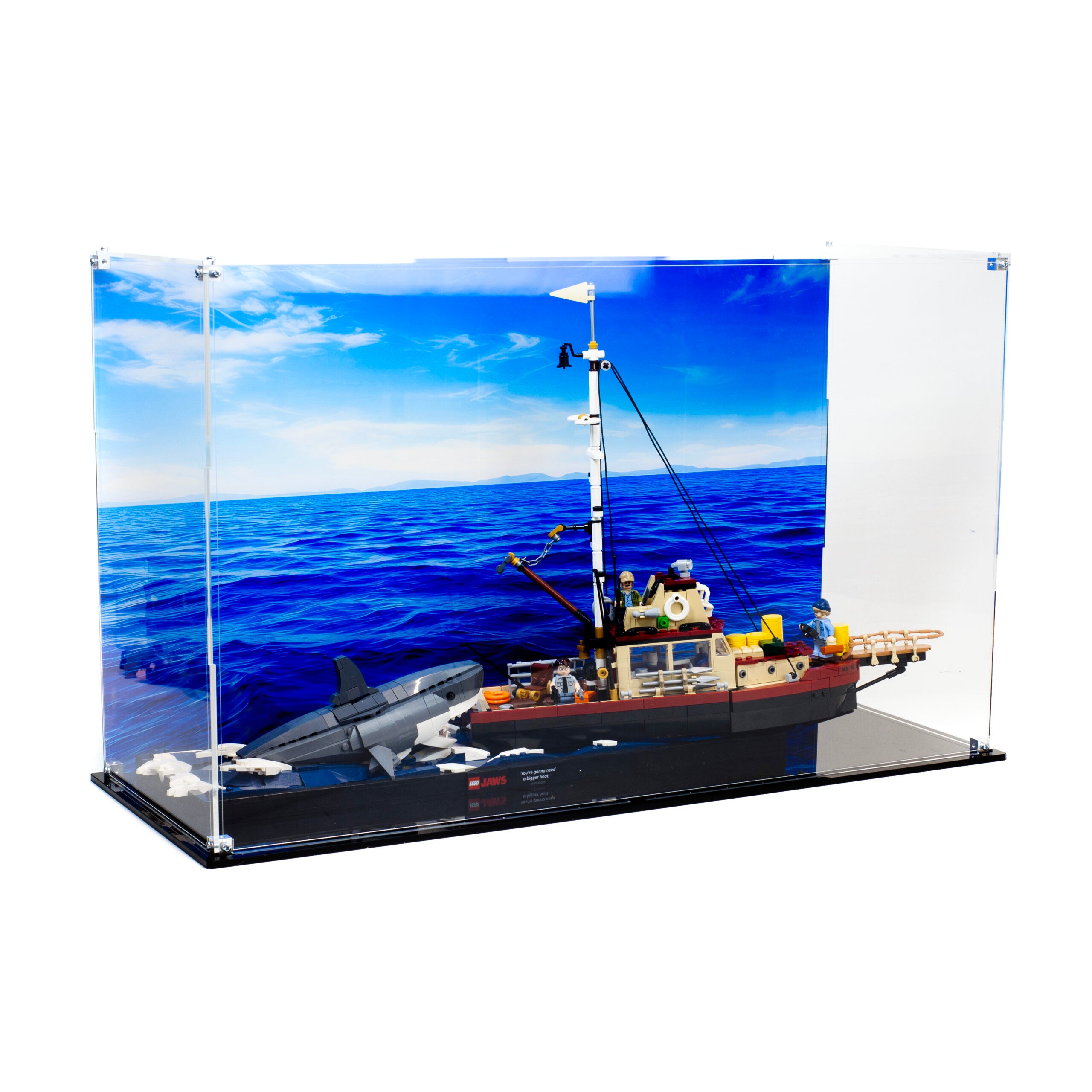 Premium Acrylic Display Case for LEGO Jaws 21350 – Laser Frame