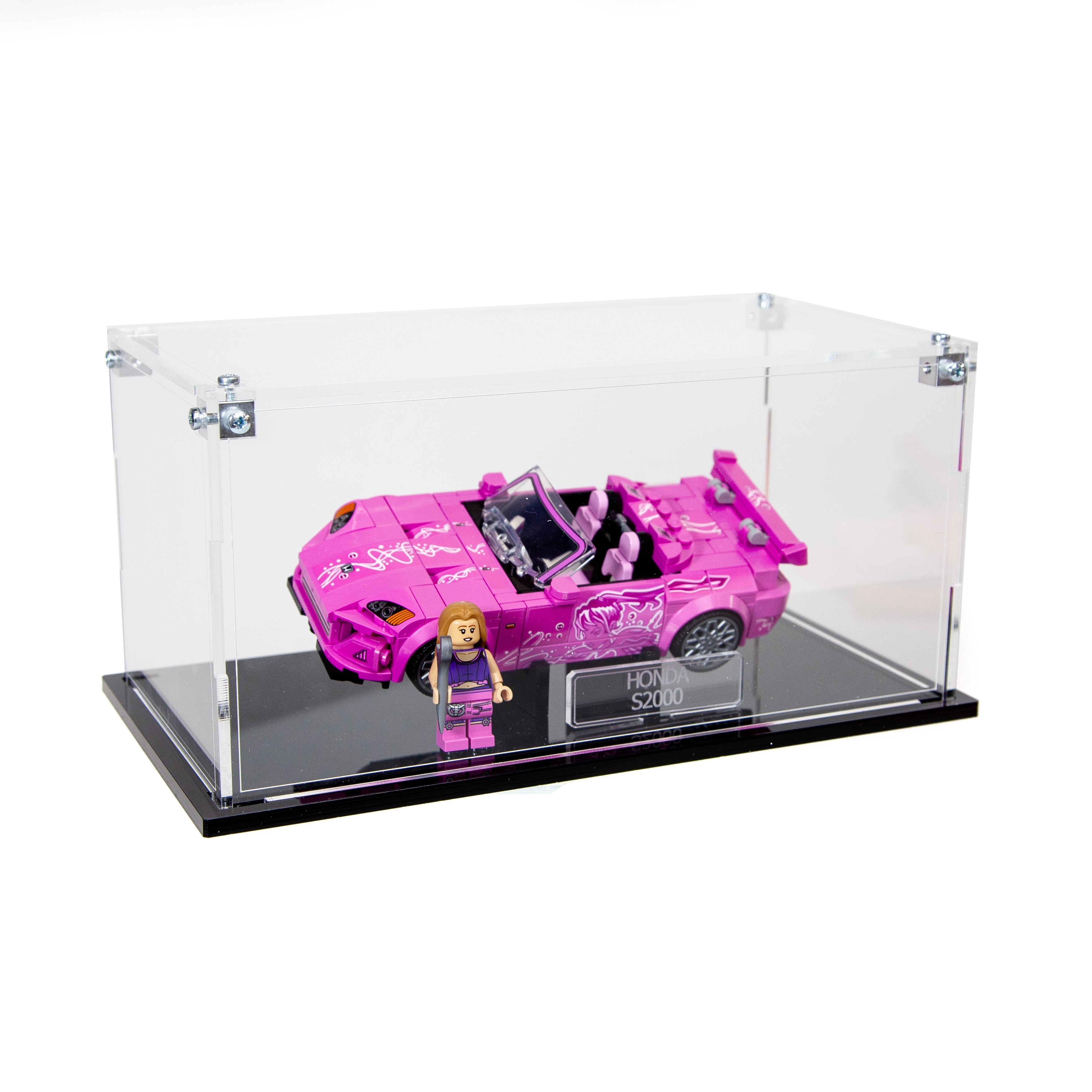 Stackable Acrylic display case for LEGO Speed Champions 2025 – Laser Frame