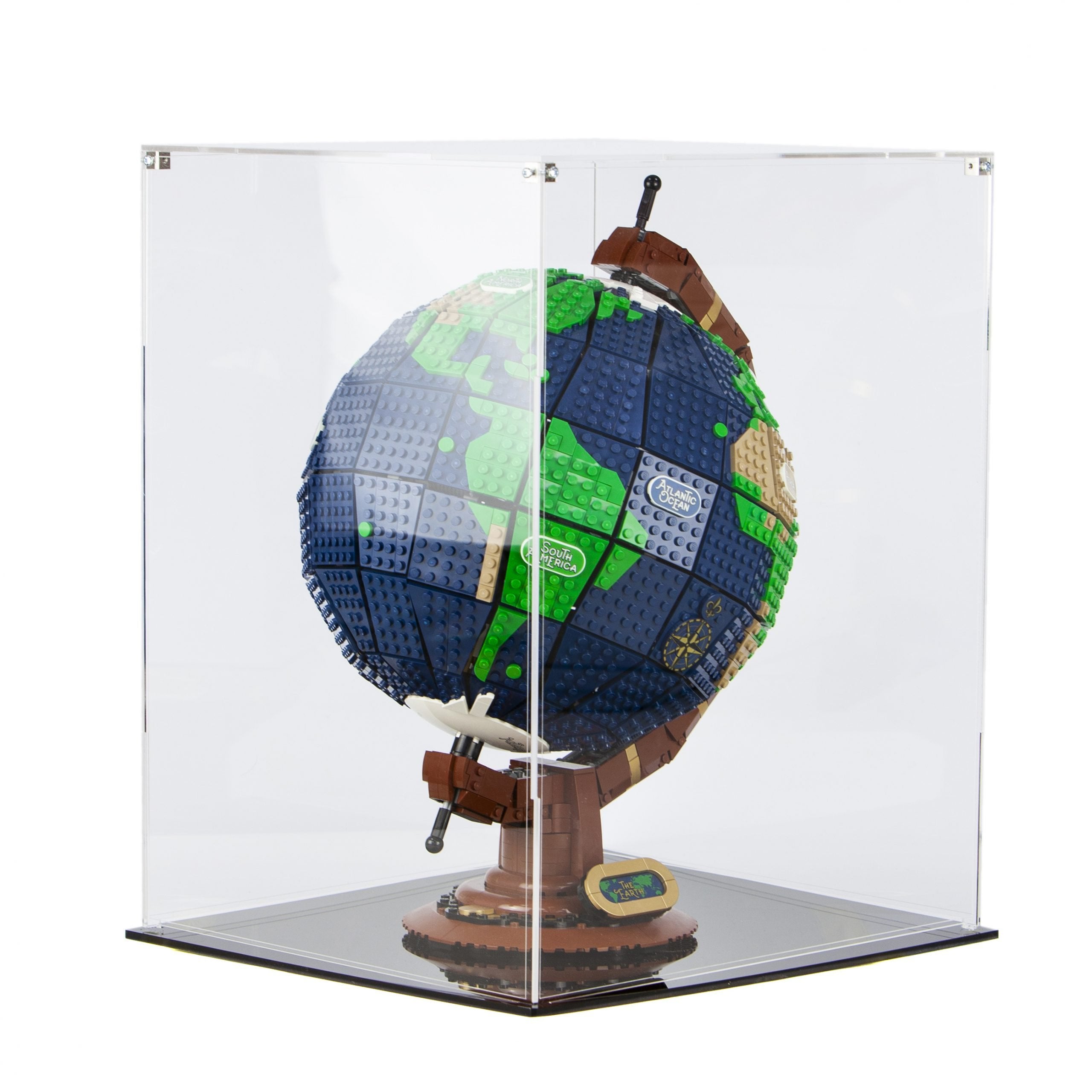 Acrylic Display Case for the LEGO® The Globe 21332 – Laser Frame