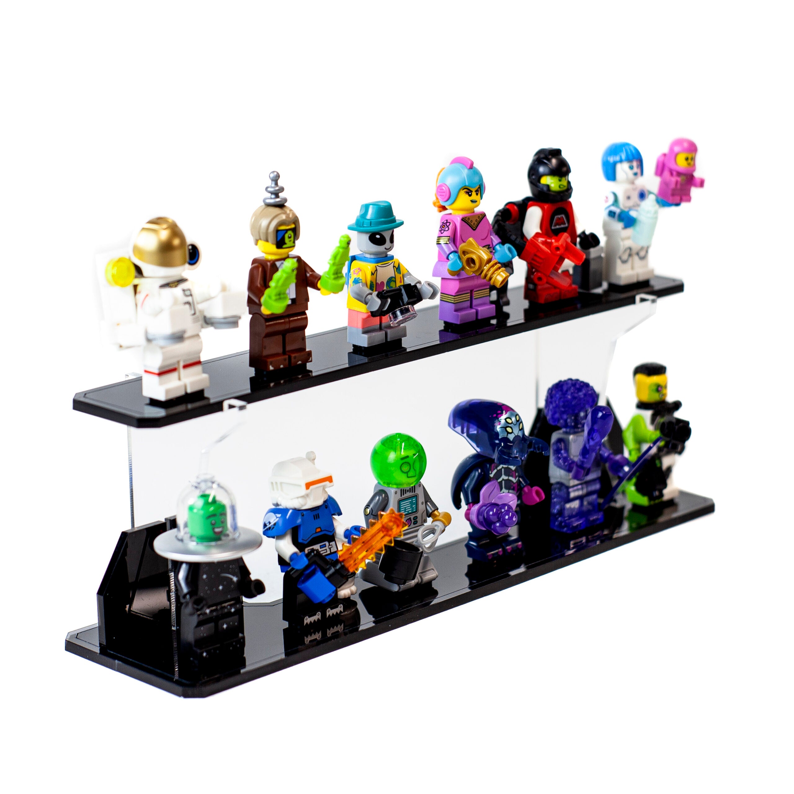 Acrylic Minifigure Display stand for LEGO Series 26 – Laser Frame