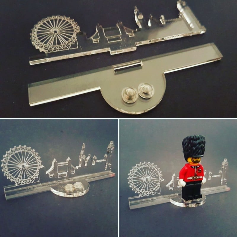 London Acrylic Skyline Stand – Laser Frame